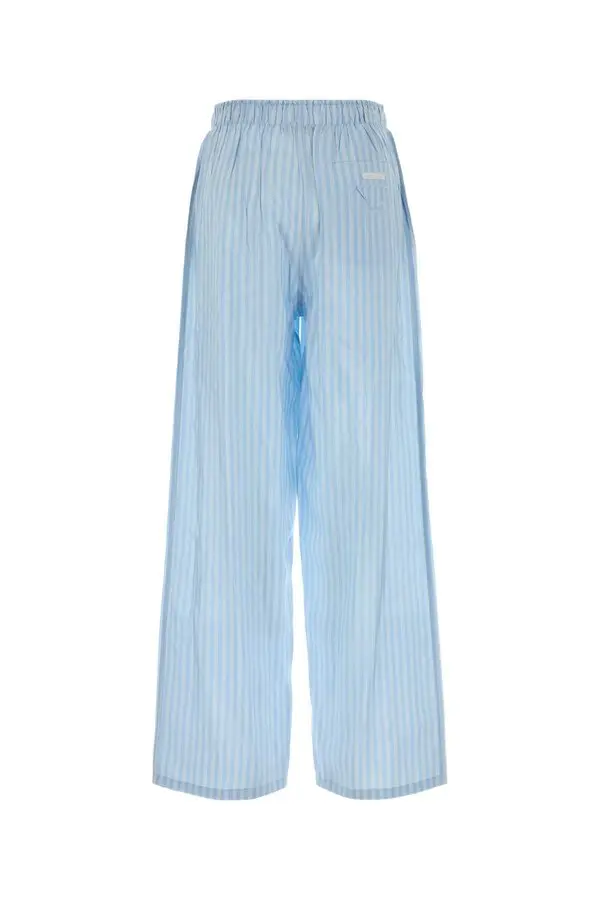 Prada Embroidered Silk Pyjama Pant - Multicolor