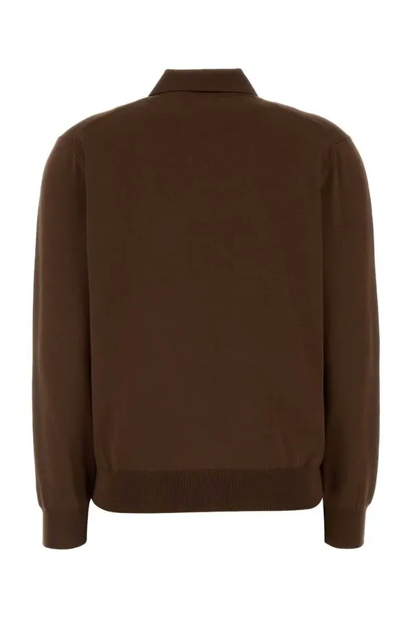 Prada Silk Blend Polo Shirt