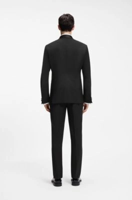 Hugo Shawl-collar Tuxedo Jacket In A Performance Wool Blend