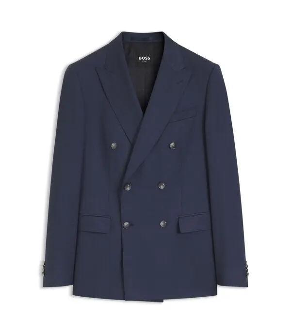 BOSS One Slim-fit Suit Jacket In Virgin Wool