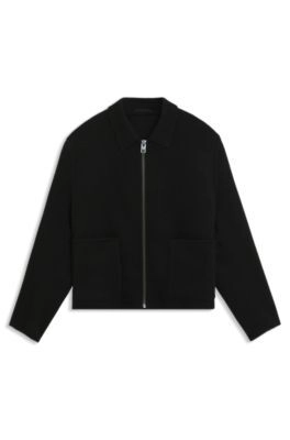 Hugo Regular-fit Jacket With Cropped Length