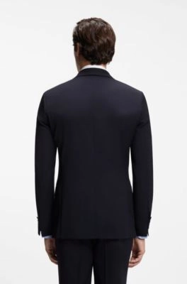 BOSS By Beckham Slim-fit Suit Jacket In Wool And Cashmere
