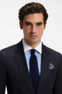 BOSS By Beckham Slim-fit Suit Jacket In Wool And Cashmere