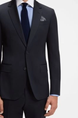 BOSS By Beckham Slim-fit Suit Jacket In Wool And Cashmere