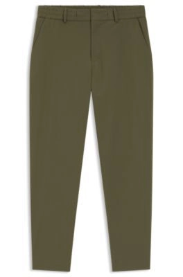 BOSS Tapered-fit Pants In Performance Stretch Fabric