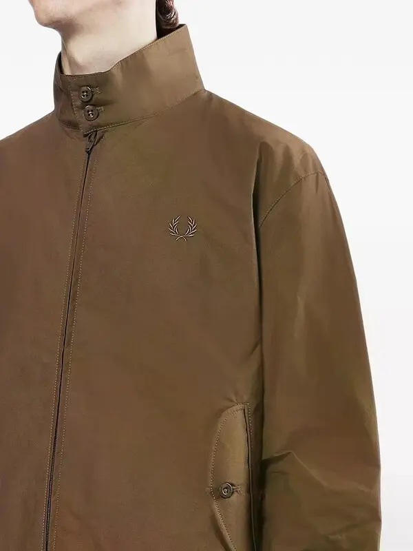 Fred Perry Harrington Logo-embroidered Zip-up Jacket