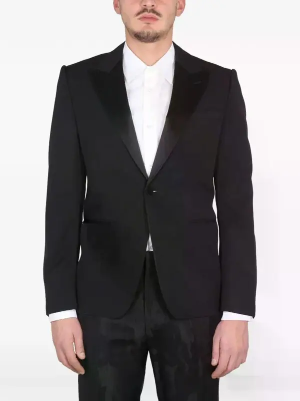 Alexander McQueen Single-breasted Peak-lapel Blazer