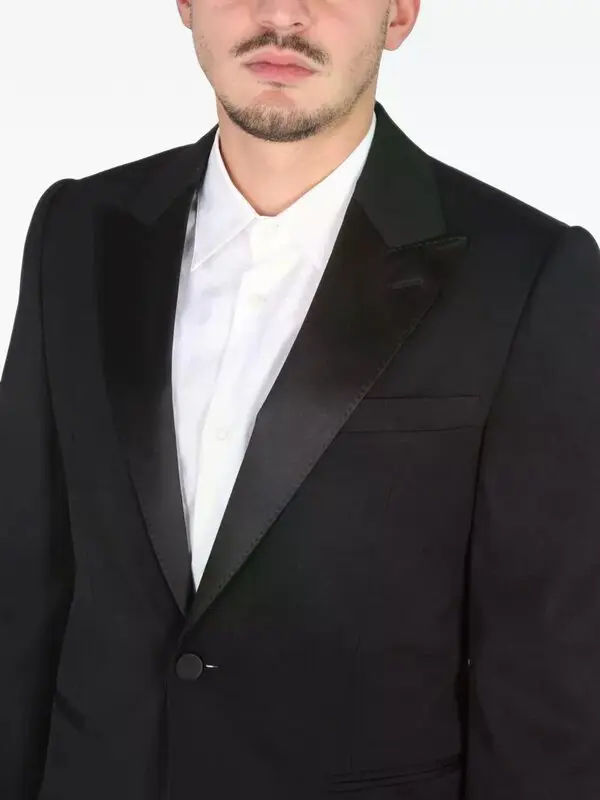 Alexander McQueen Single-breasted Peak-lapel Blazer