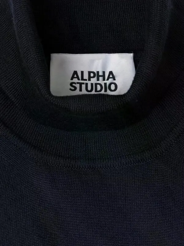 Alpha Studio Roll-neck Wool Sweater