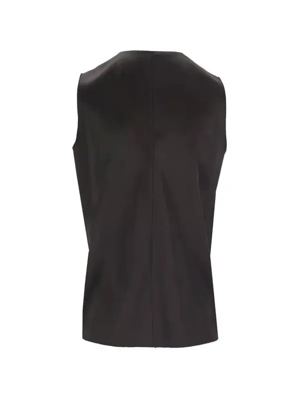 Al Duca D'aosta Satin V-neck Top