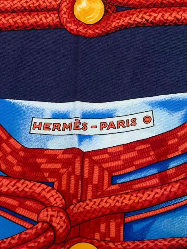 Hermès 20th Century Brandebourgs Silk Scarf 90 Scarves