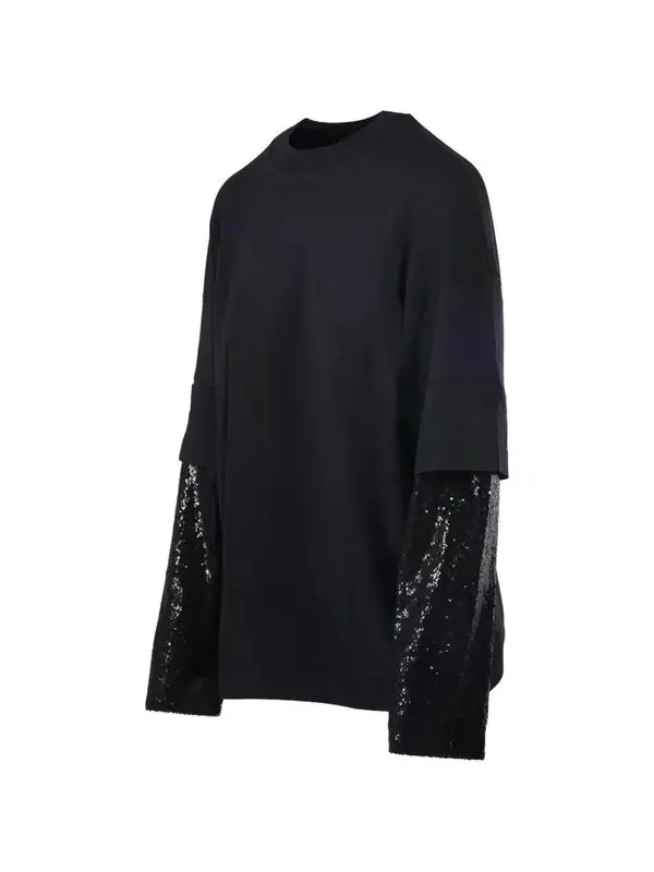 DARKPARK Sequin-embellished Layered-sleeve Sweater