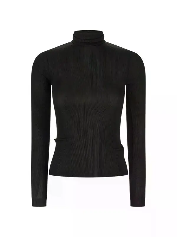 AGOLDE Caryle Ribbed-knit Roll-neck Top