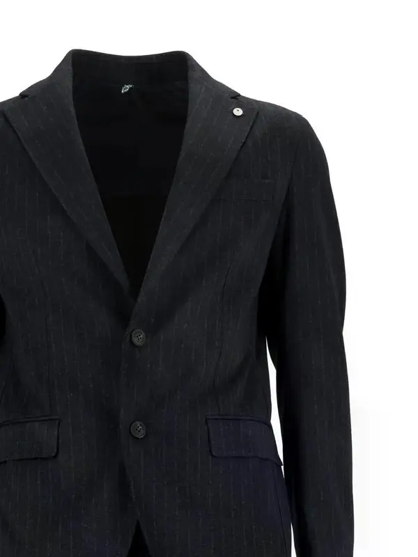 BRANDO Pinstripe-pattern Single-breasted Suit