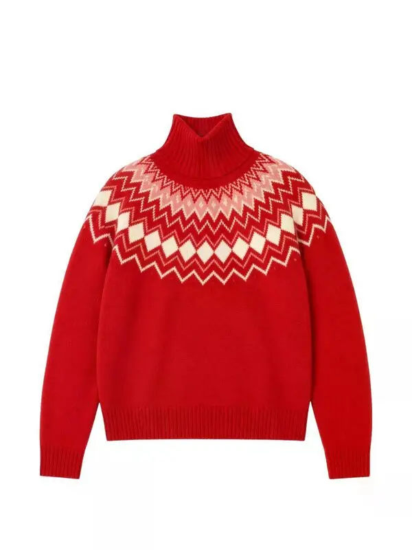 Chinti & Parker Fair Isle Roll-neck Sweater