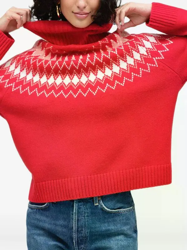 Chinti & Parker Fair Isle Roll-neck Sweater