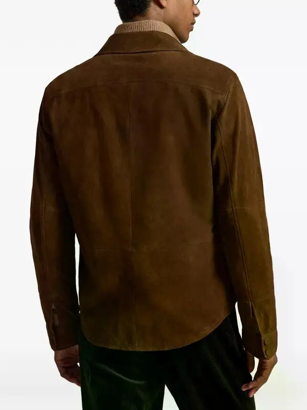 Polo Ralph Lauren Reversible Suede-taffeta Jacket