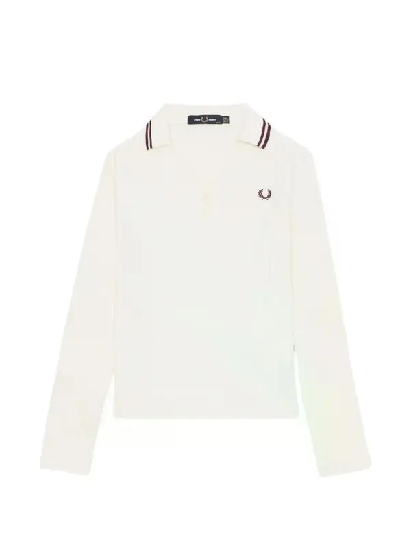 Fred Perry Ribbed-knit Long-sleeve Top