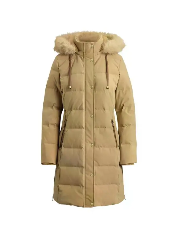 Ralph Lauren Faux-fur-trim Hooded Puffer Jacket - Neutrals