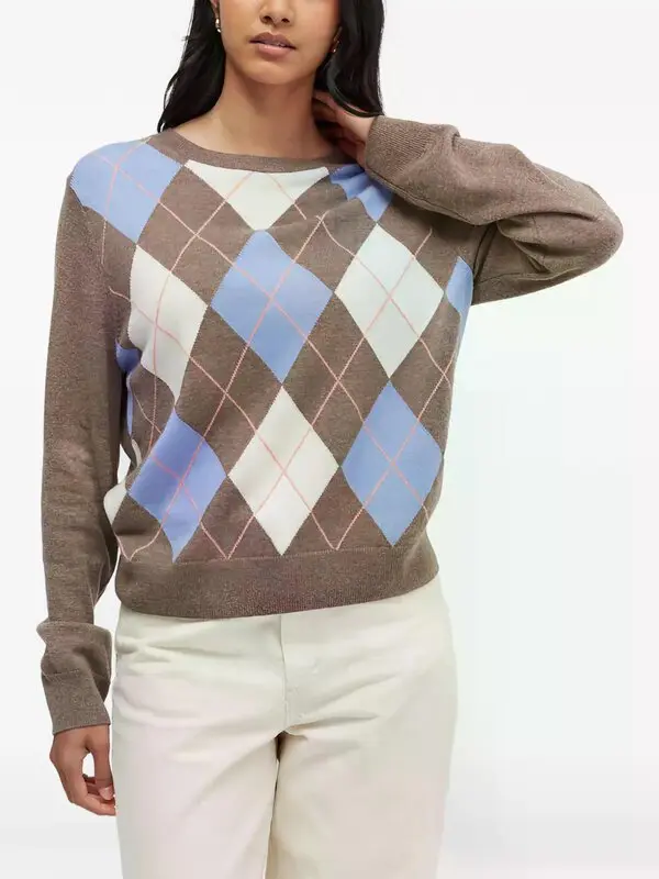 Chinti & Parker Argyle-pattern Sweater