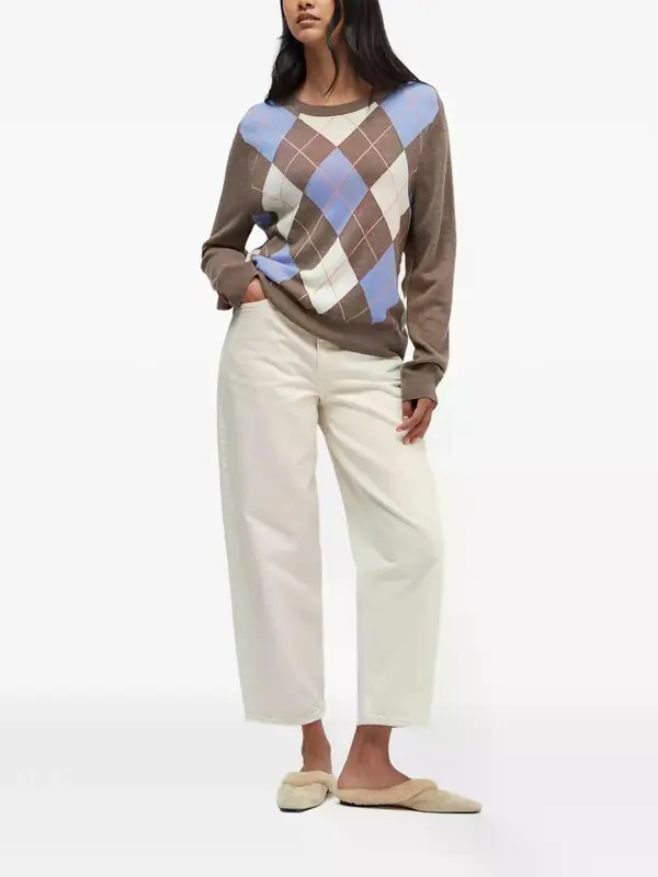 Chinti & Parker Argyle-pattern Sweater - Brown