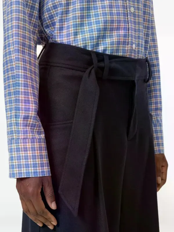 Closed Wes Belted Wide-leg Trousers