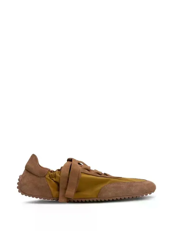 ODISSI Cass Grosgrain-lace Sneakers - Yellow