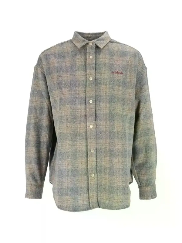 MC2 SAINT BARTH X Peanuts Snoopy Lover Tartan Shirt