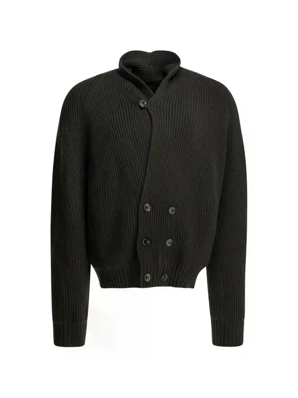 TOM FORD Double-breasted Cashmere Cardigan - Black