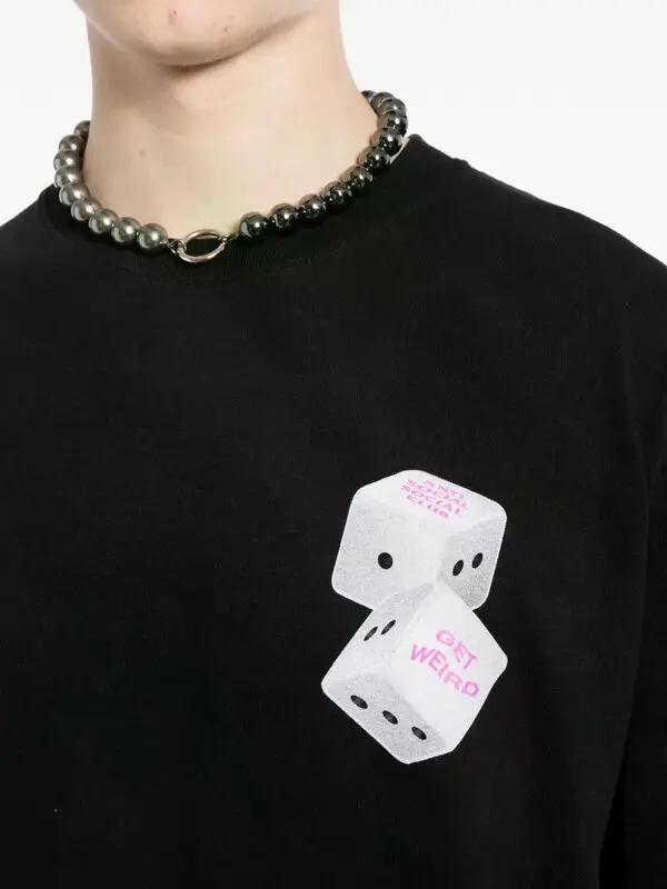 ANTI SOCIAL SOCIAL CLUB Dice-print Cotton T-shirt