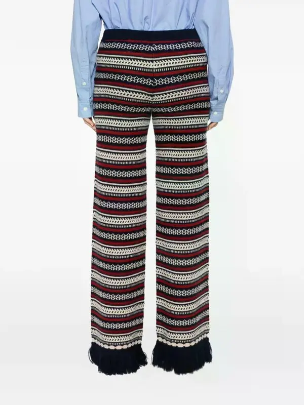 Guest In Residence Western Stripe-knit Trousers