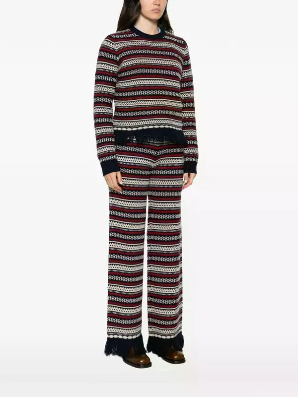 Guest In Residence Western Stripe-knit Sweater