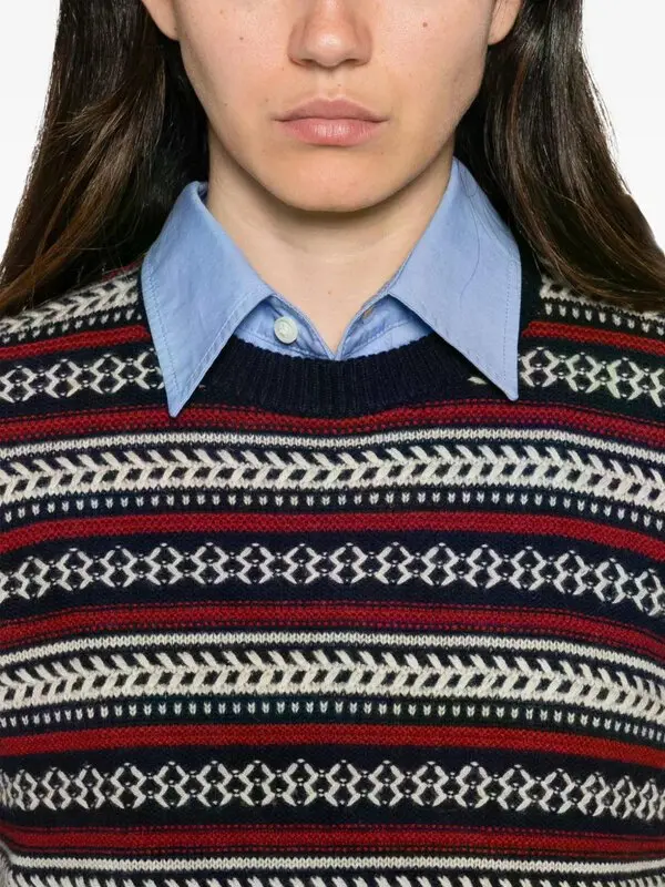 Guest In Residence Western Stripe-knit Sweater