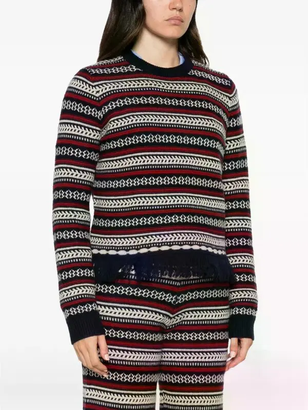 Guest In Residence Western Stripe-knit Sweater