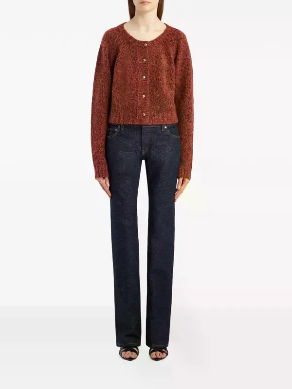 Khaite Niels Cardigan In Cherry