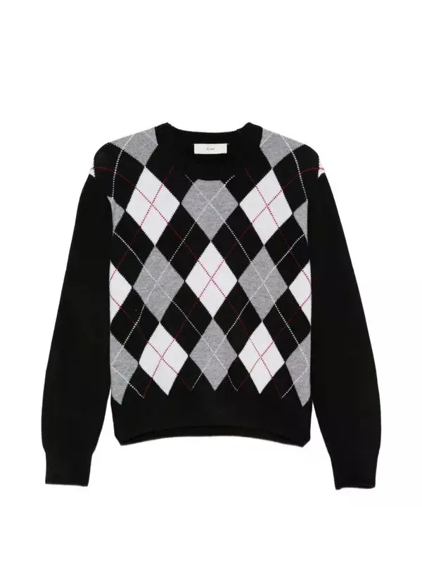 DUNST Argyle-intarsia Sweater