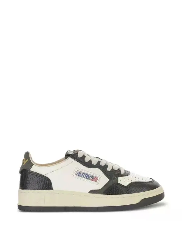 AUTRY Medalist Croc-effect Sneakers - White