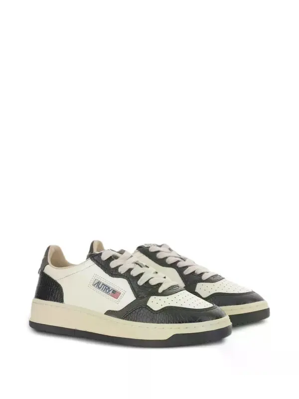 AUTRY Medalist Croc-effect Sneakers - White