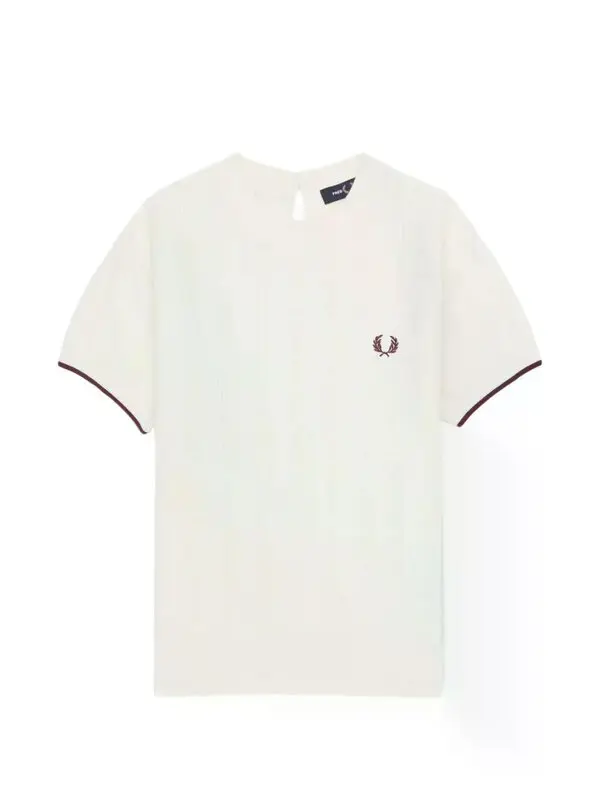 Fred Perry Pointelle-knit Sweater - Neutrals