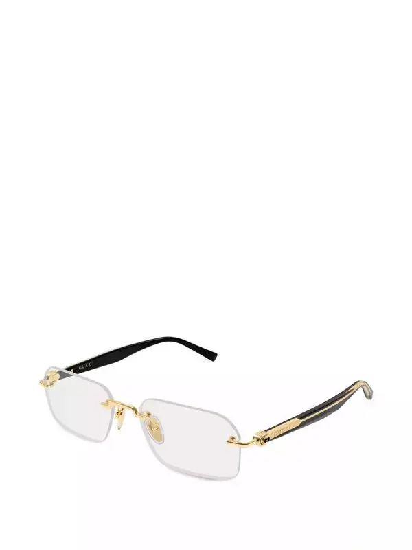 Gucci Rimless Rectangle-frame Glasses