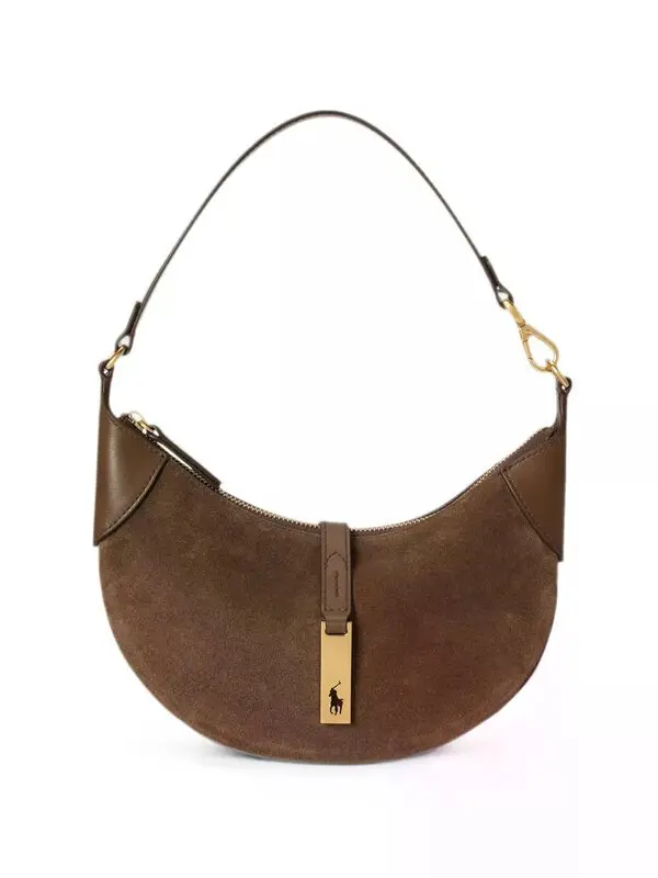 Polo Ralph Lauren Mini Polo Id Suede Shoulder Bag