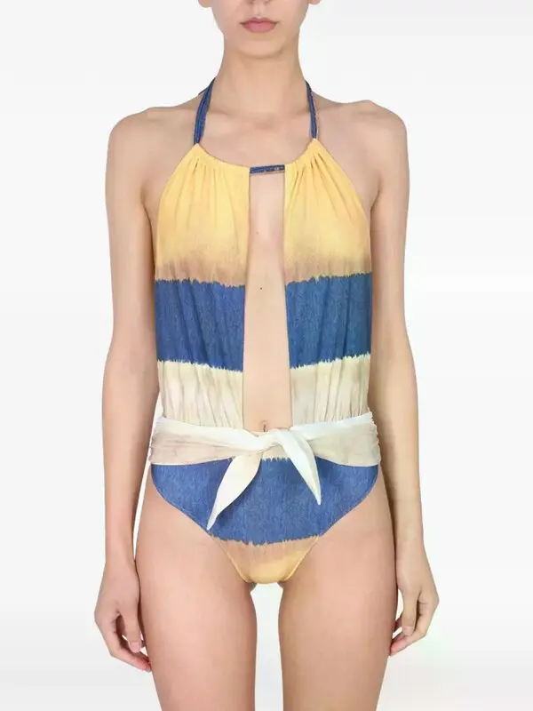 Alberta Ferretti Halterneck Swimsuit