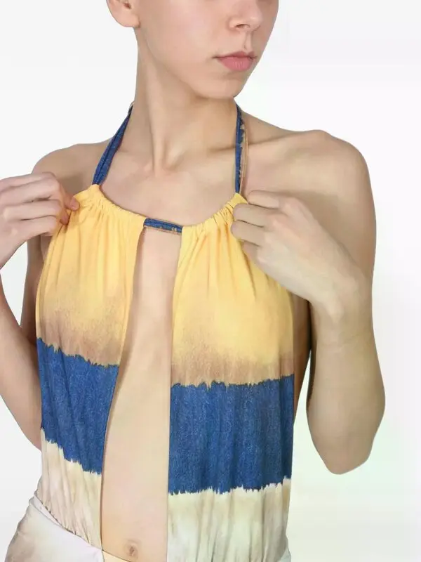 Alberta Ferretti Halterneck Swimsuit