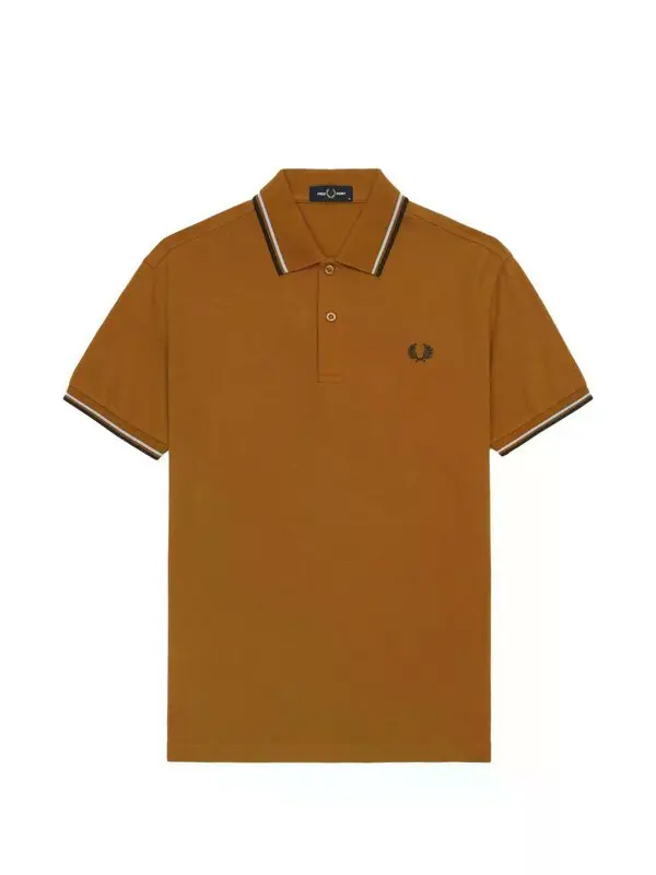 Fred Perry Twin-tipped Polo Shirt - Brown
