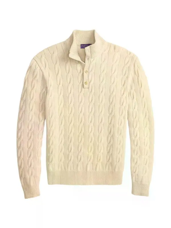 Ralph Lauren Purple Label Cable-knit Cashmere Sweater