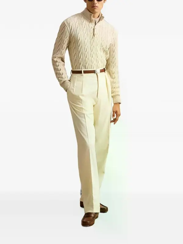 Ralph Lauren Purple Label Cable-knit Cashmere Sweater