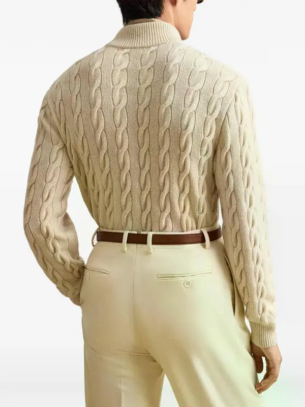 Ralph Lauren Purple Label Cable-knit Cashmere Sweater