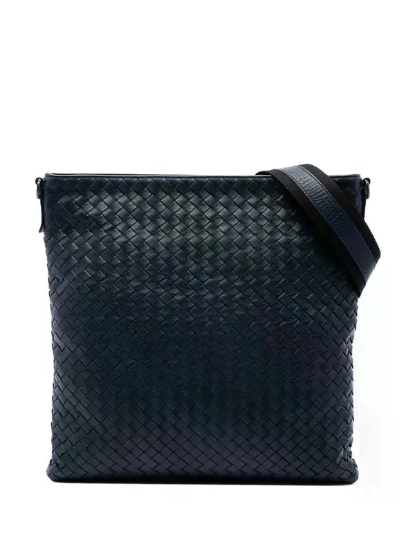 Bottega Veneta 2012-2026 Nappa Intrecciato Vn Crossbody Bag - Blue