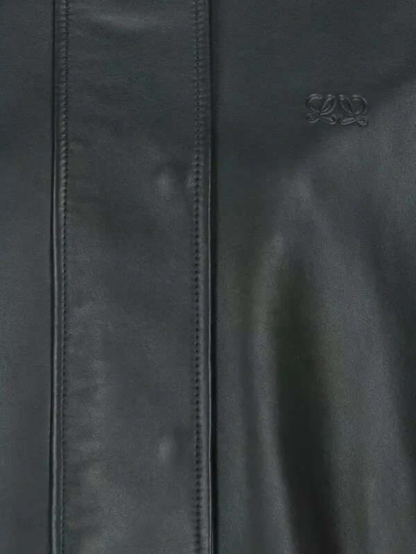 Loewe Logo-embossed Leather Jacket