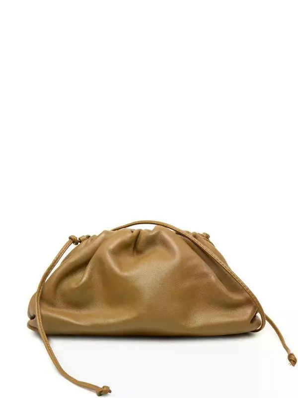 Bottega Veneta 2012-2026 Lambskin The Mini Pouch Crossbody Bag - Brown